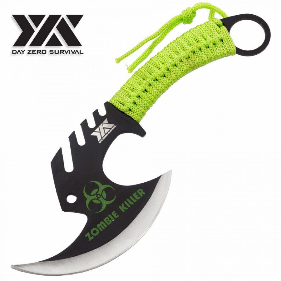Zombie Killer Skullsplitter Throwing Axe - Day Zero Survival Green ...